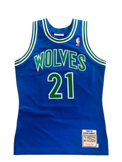 Mitchell & Ness Nba Authentic Kevin Garnett Minnesota Timberwolves 1995-96 Jersey - None