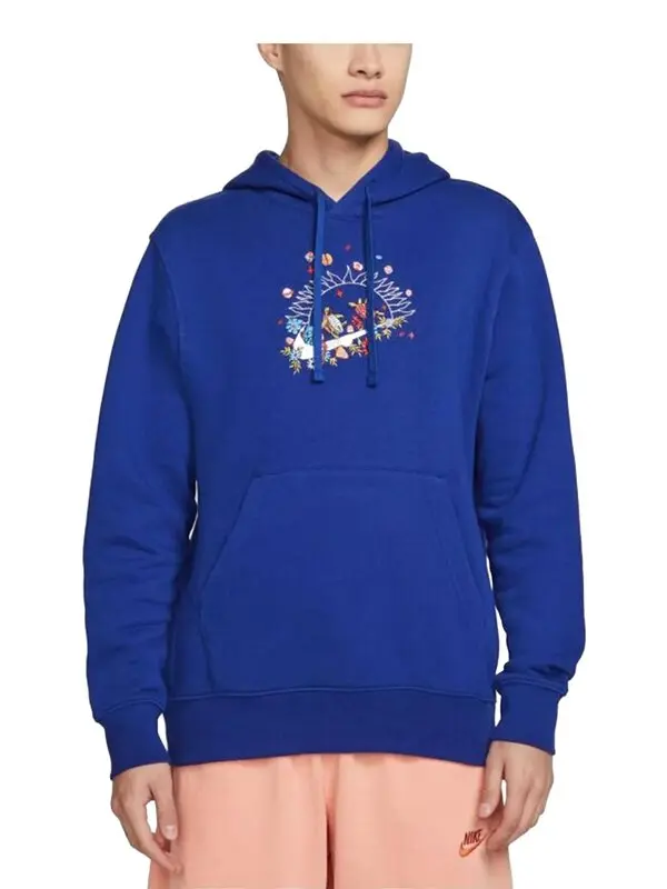 Nike Club Fleece Pullover Hoodie - Royal Blue