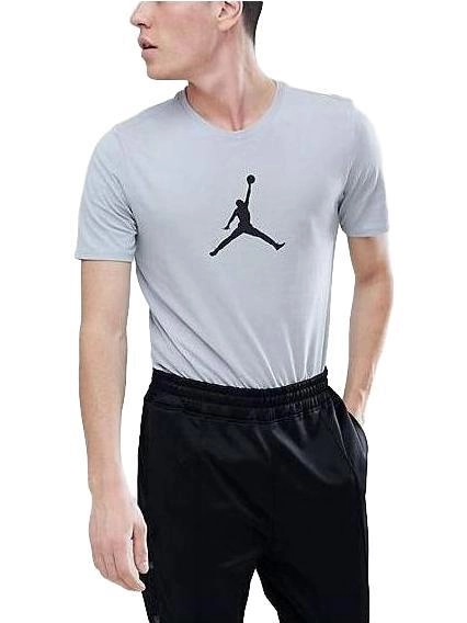 JORDAN 23/7 Logo T-shirt 'grey - Grey/black