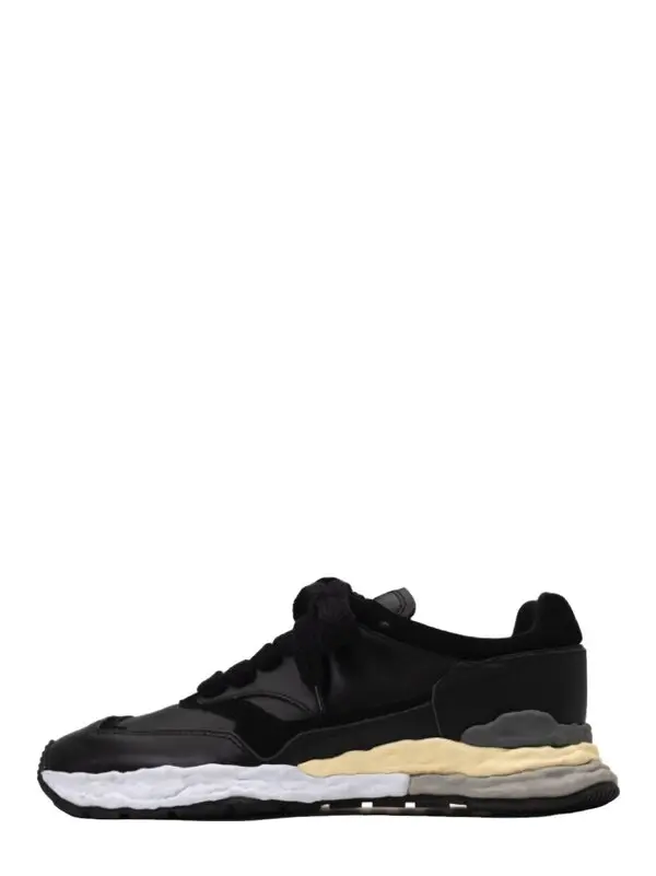 Mihara Yasuhiro George Og Sole Leather Low-top Sneaker - Black