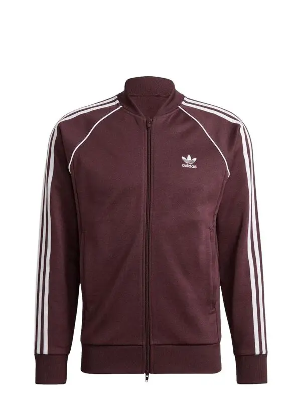 Adidas Originals Adicolor Classics Primeblue Sst Track Jacket - Shadow Maroon/white