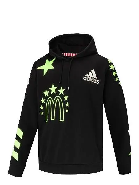 Adidas Mcdonald Logo Printing Hoodie - Black