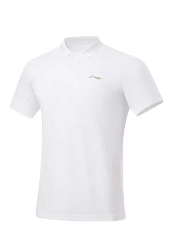 LI-NING Logo Training Polo Shirt - White