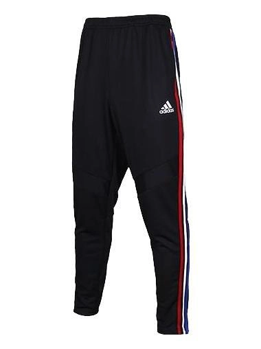 Adidas Plaid Knitted Sports Long Pants - Black