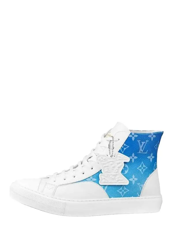 LOUIS VUITTON Tattoo Ankle Sneakers - White/blue