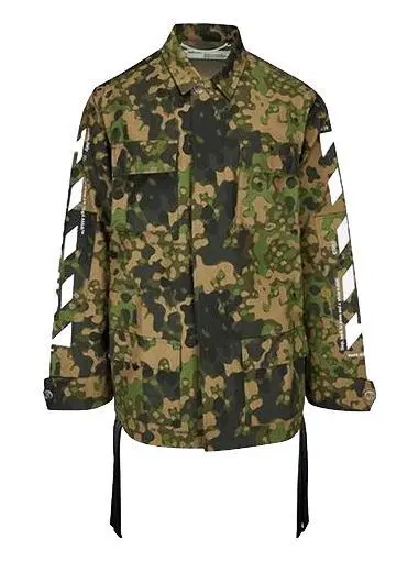 Off-White Camouflage Field Jacket - Green