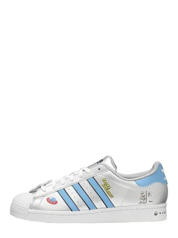 Adidas Superstar X Disney Shoes 'metal Silver Blue - Metal Silver/blue