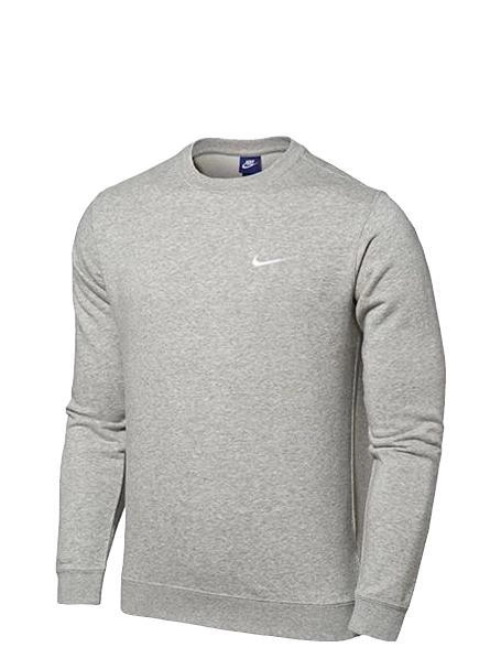 Nike Club French Terry Pullover - Grey
