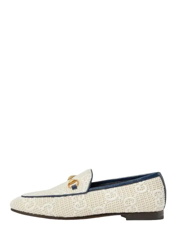 Gucci Princetown Gg-supreme Canvas Backless Loafers 'cream - White