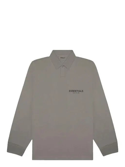 Fear Of God Fw20 Long Sleeve Polo Shirt 'cement - Grey