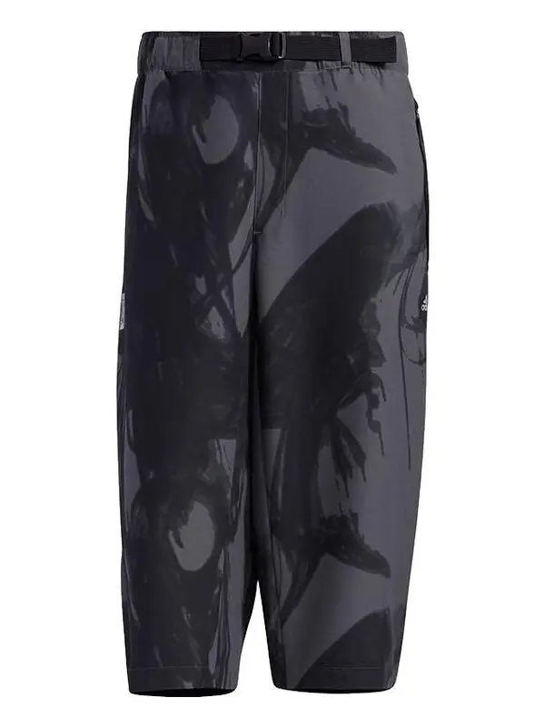 Adidas Wj Pnt Short Sports Casual Pocket Cropped Pants - Black