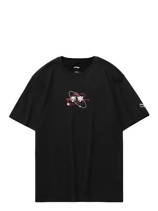 LI-NING Graphic Loose Fit Short Sleeve T-shirt - Black