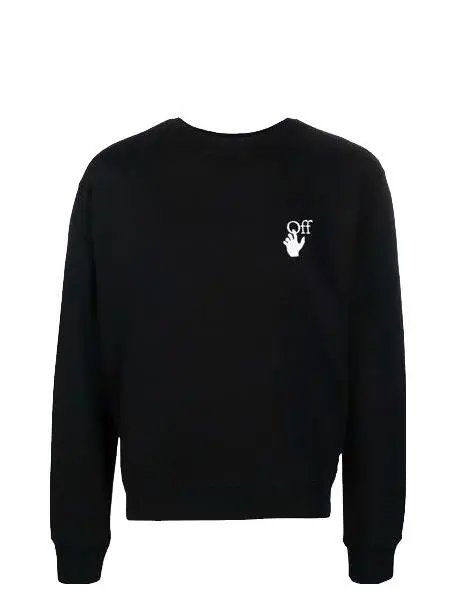 Off-White Fw21 Arrow Pattern Crewneck - Black