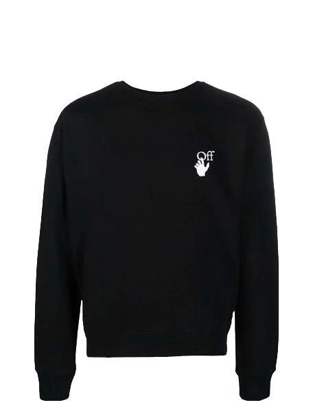 Off-White Fw21 Arrow Pattern Crewneck - Black