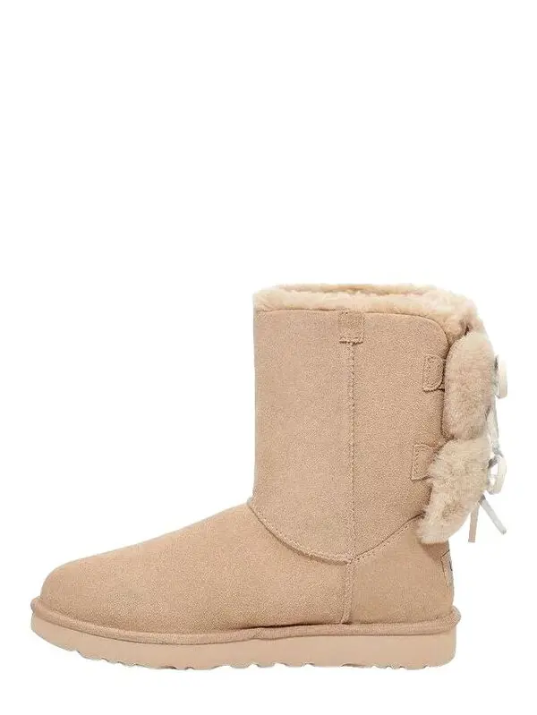 UGG Classic Double Bow Short Boot - Beige