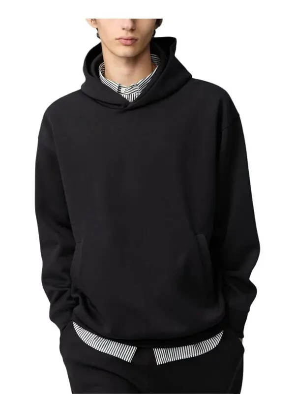 Uniqlo Oversized Cotton Hoodie - Black