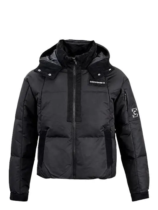 CONVERSE Short Down Puffer Jacket - Black