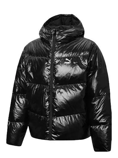 PUMA Puffer Down Jacket With Glossy Finish - Blacks
