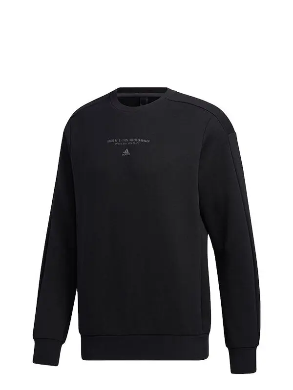 Adidas Studio Lounge Crewneck Sweatshirt - Black