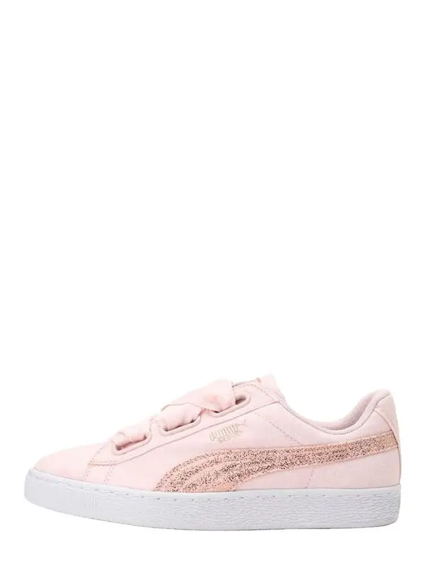 PUMA Basket Heart Canvas Sneakers - Pink