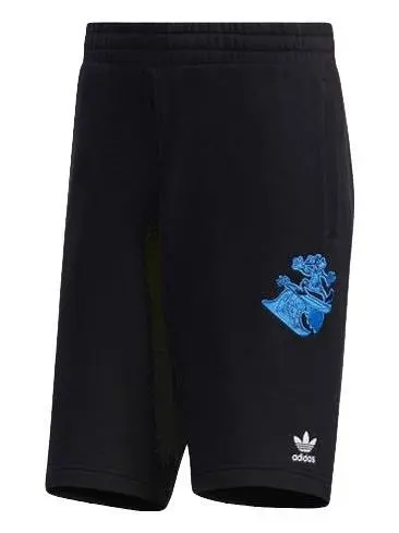 Adidas X Disney Goofy Embroidered Crossover Shorts - Black