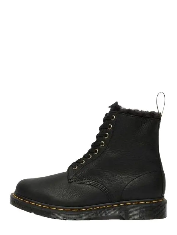 Dr. Martens 1460 Pascal Fur Lined Ankle Boots - Black