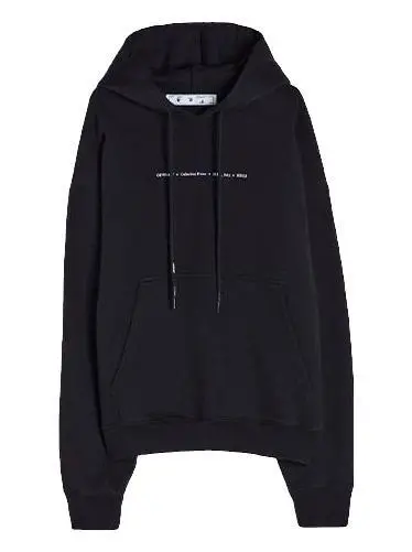 Off-White Logo Pattern Printing Long Sleeves Pullover - Black