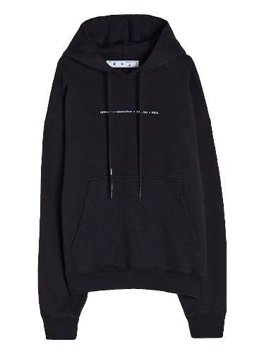Off-White Logo Pattern Printing Long Sleeves Pullover - Black