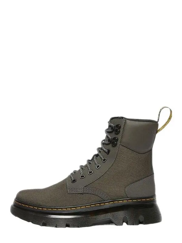Dr. Martens Lace-up Combat Boots - Dark Army Green