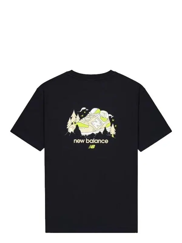 NEW BALANCE Shoe Graphic T-shirt Asia Sizing - Black