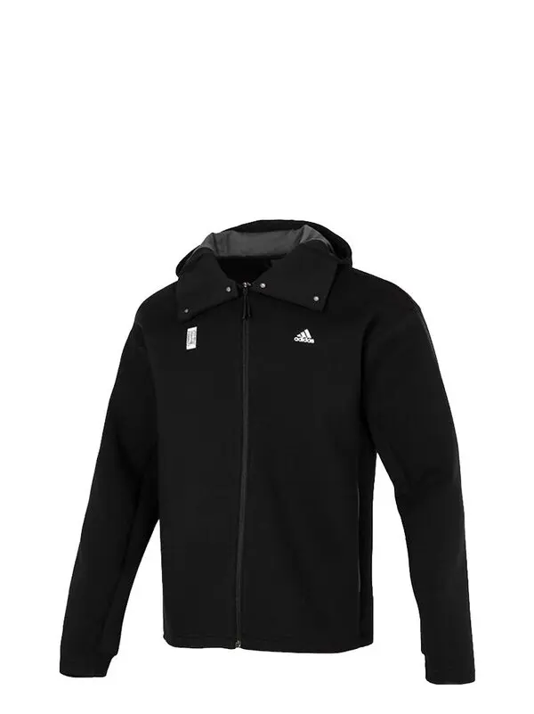 Adidas Hooded Zip-up Jacket - Black