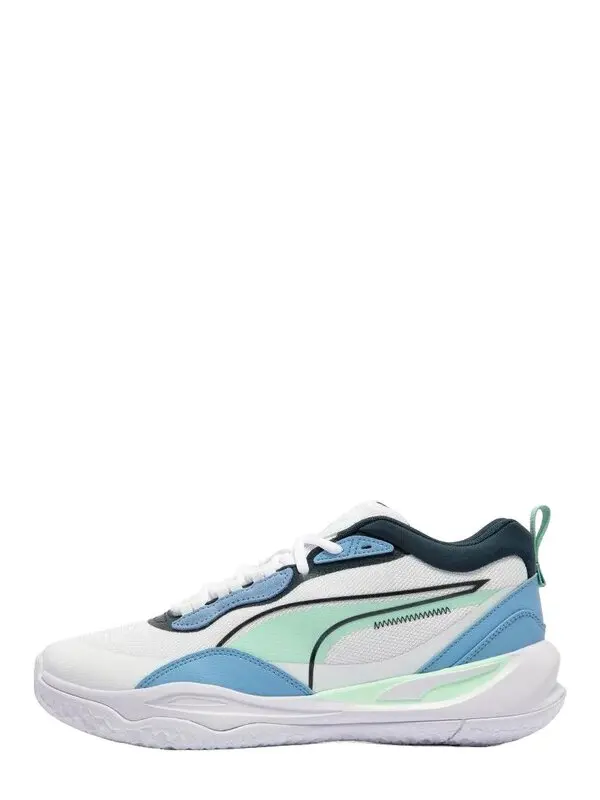 PUMA Playmaker Pro Basketball Sneakers - White/blue/green