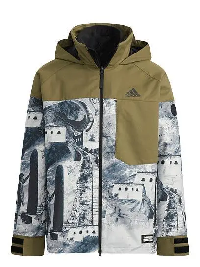 Adidas 3-in-1 Hooded Jacket With Stand Collar - Multi-color