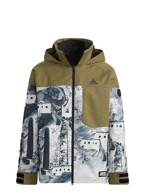 Adidas 3-in-1 Hooded Jacket With Stand Collar - Multi-color