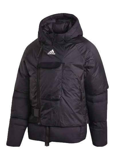 Adidas Detachable Hooded Waterproof Down Jacket - Black