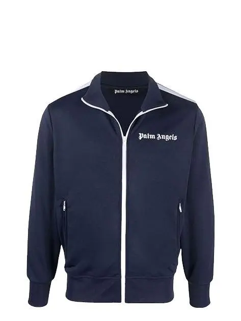 Palm Angels Classic Track Jacket - Navy/blue/white