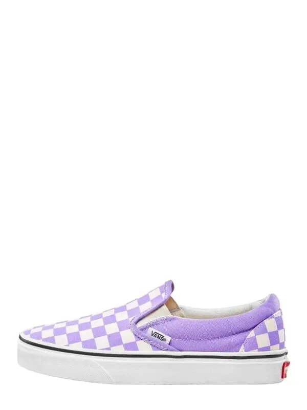 VANS Classic Slip-on Checkerboard - White/purple