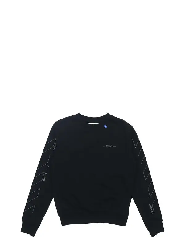 Off-White Unfinished 3m Arrow Crew Neck Sweater - Black
