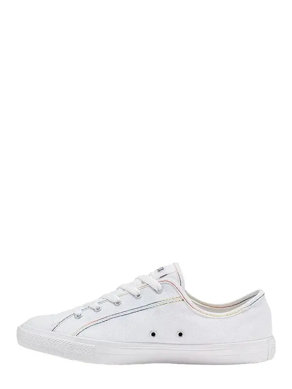CONVERSE Chuck Taylor All Star Dainty Rainbow Low Top Sneakers - White
