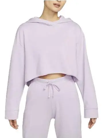 Nike Yoga Luxe Cropped Hoodie - Tan
