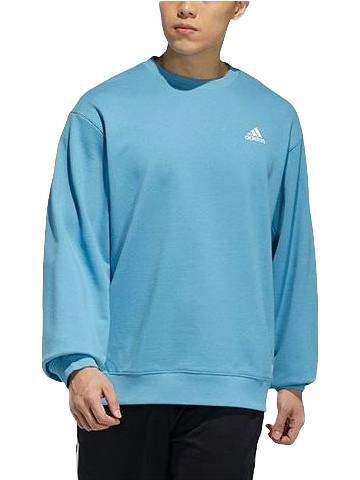 Adidas Crewneck Sweatshirt With Logo Detail - Blue