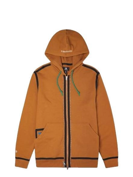 CONVERSE Utility Full Zip Hoodie - Khaki