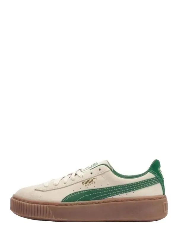 PUMA Suede Platform Sneakers - Beige/green