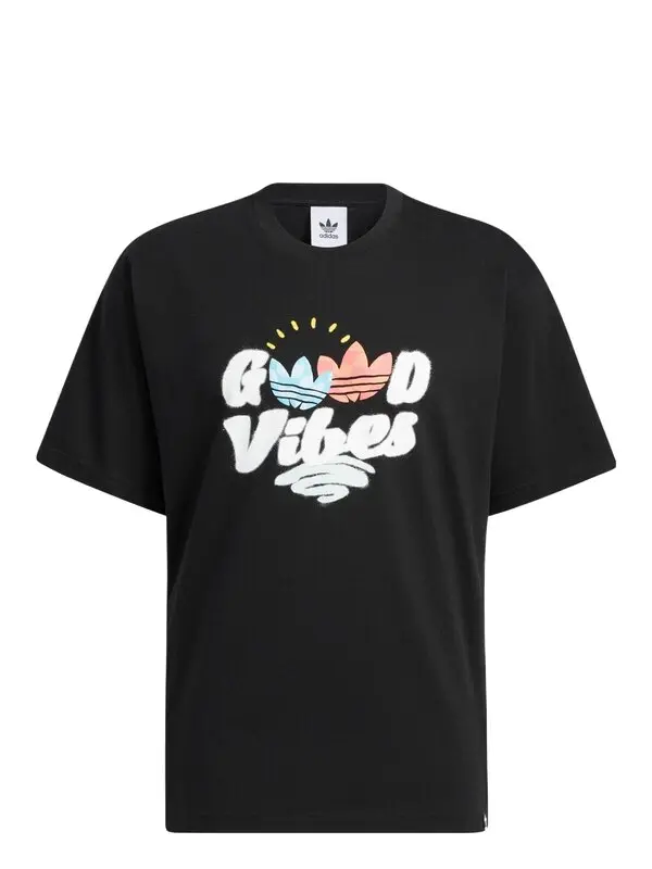 Adidas Originals Y2k Tee 1 Alphabet Cartoon Logo Casual Sports Short Sleeve Black - Default Color