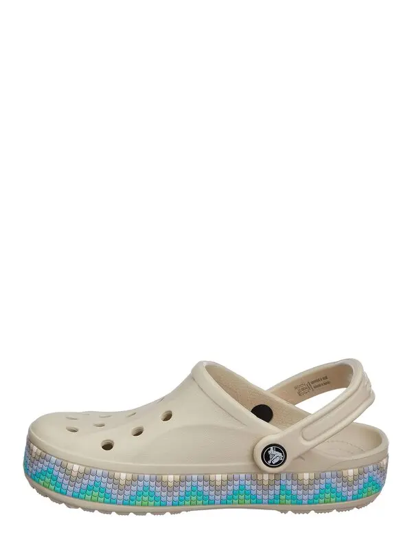 CROCS Bayaband Chevron Band Clogs - Stucco/multi