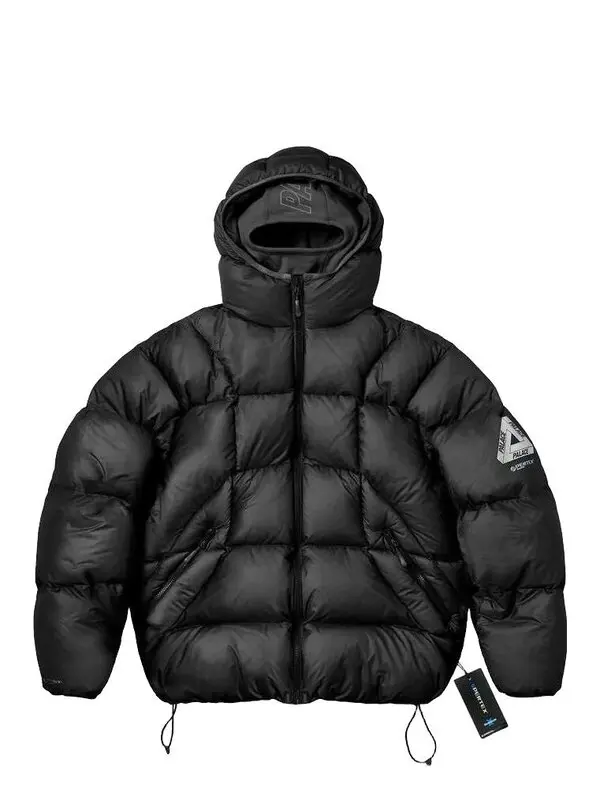 PALACE Pertex Frost Balaclava Puffa Jacket - Black