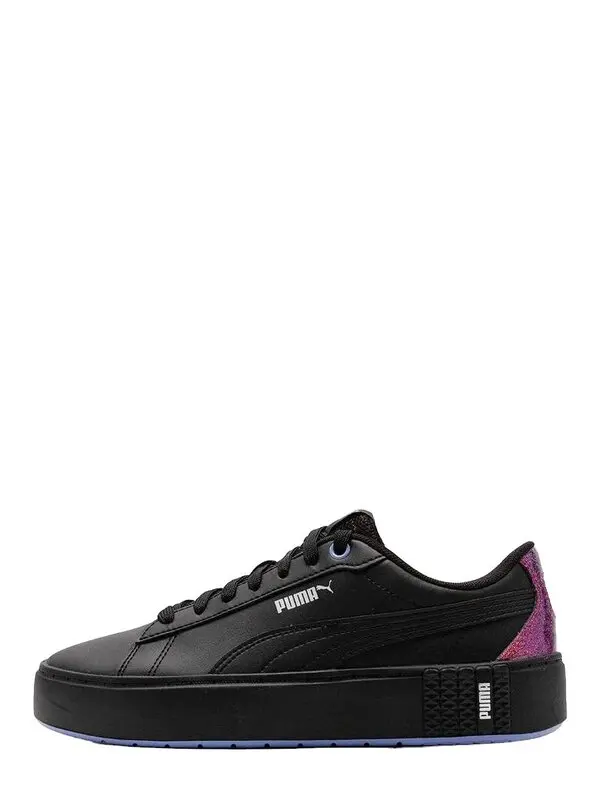 PUMA Smash Platform V2 Night Out Sneakers - Black/purple