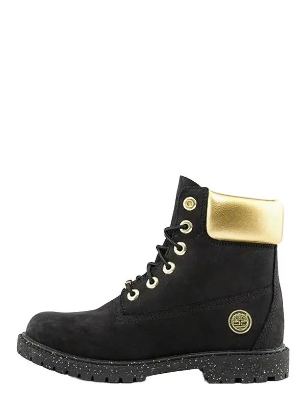 Timberland Heritage 6-inch Waterproof Lace-up Boots - Black/gold