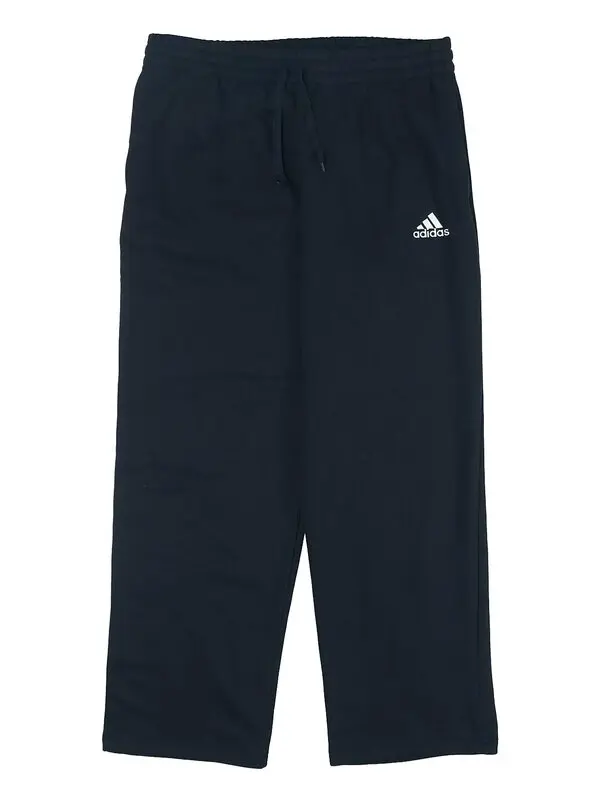 Adidas Casual Sports Fleece Lined Running Knit Straight Long Pants - Black