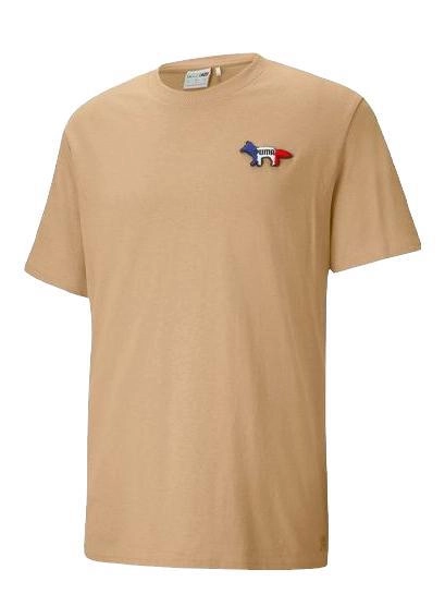 PUMA X Maison Kitsune Embroidery Round-neck - Khaki